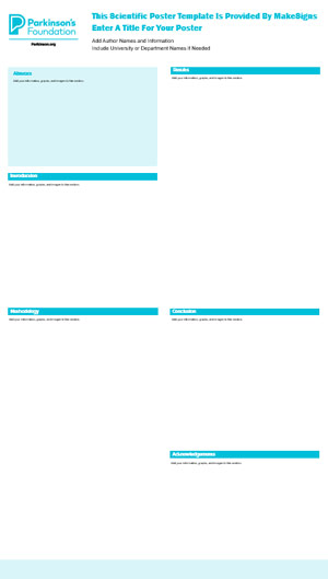 Parkinson s Foundation Research Poster Templates PosterNerd